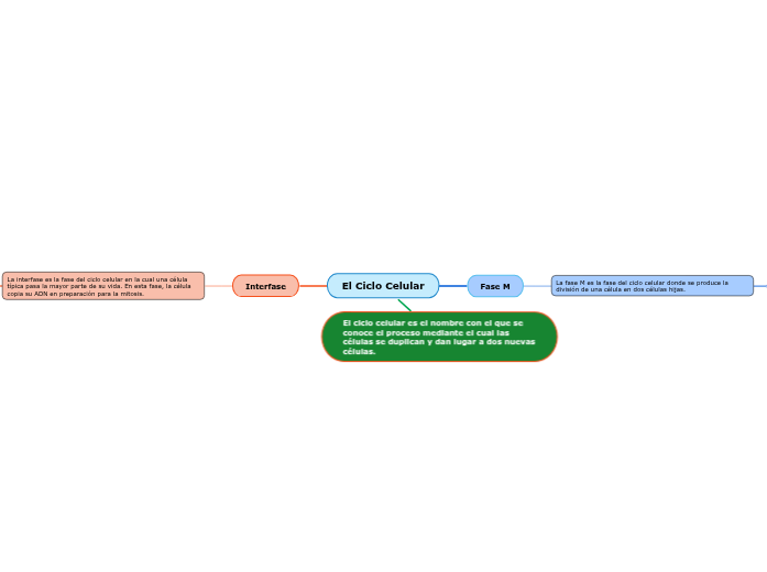 El Ciclo Celular - Mind Map